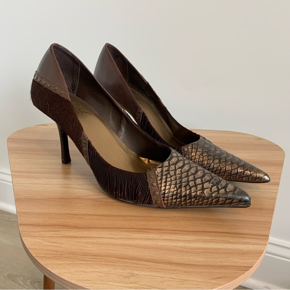 Carlos by Carlos Santana | Shoes | Carlos Multi Texture Heels | Poshmark
